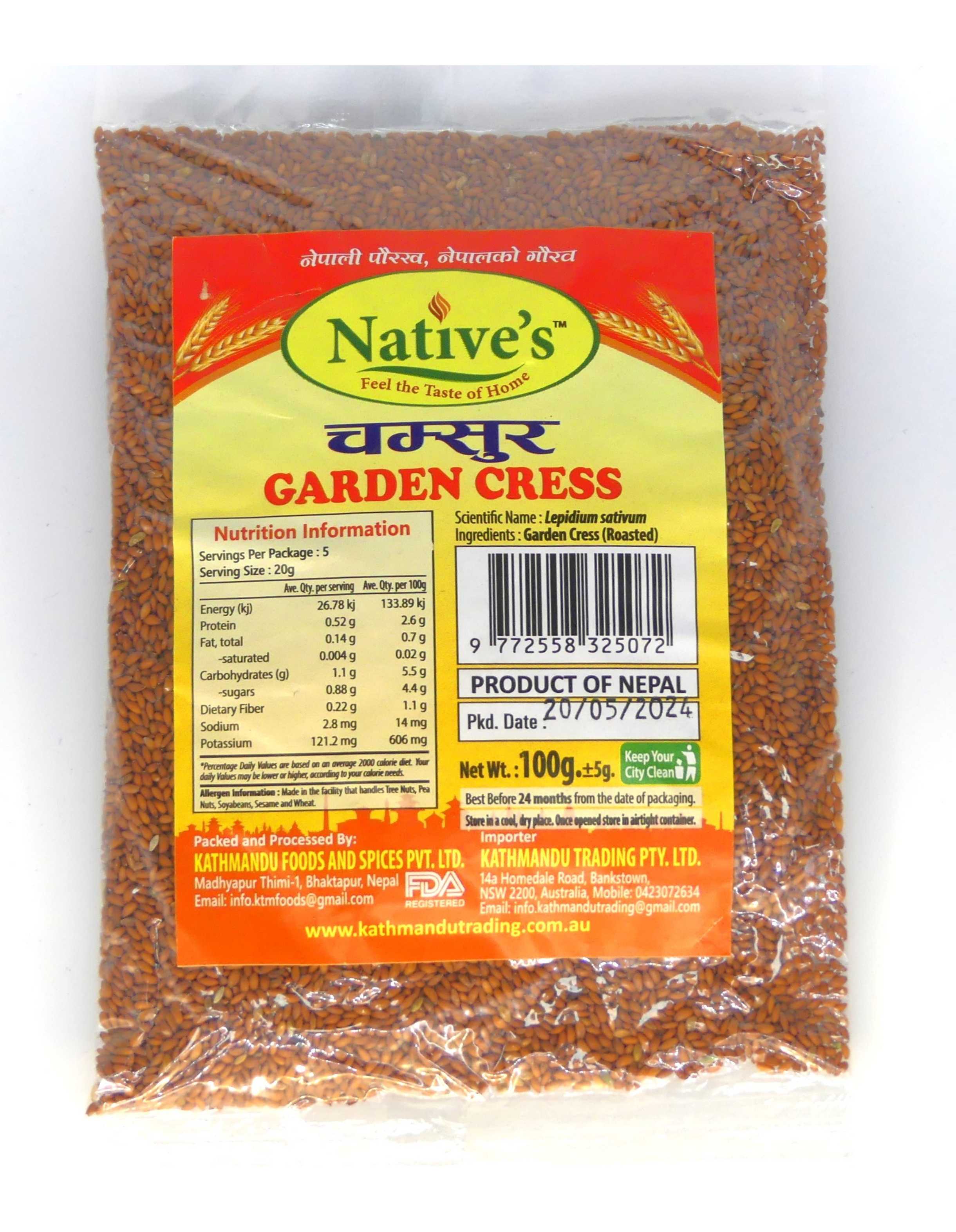 Native’s Garden Cress Seeds – Kathmandu Trading